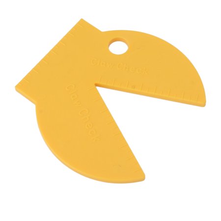 Claw Check Gauge, Yellow Hoof Trimming Ruler Measurement Diagnosis ...