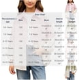 Girls Shirt Jacket Button Closure Girls Clothes Children's Gradient ...