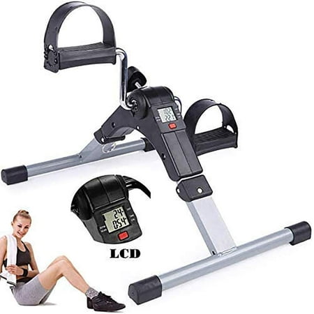 Folding Exercise Peddler Portable Pedal Exerciser with Electronic ...