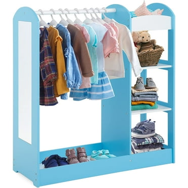 UTEX Kids' Dress Up Storage, Costume Organizer, Armoire with Rack, Age ...
