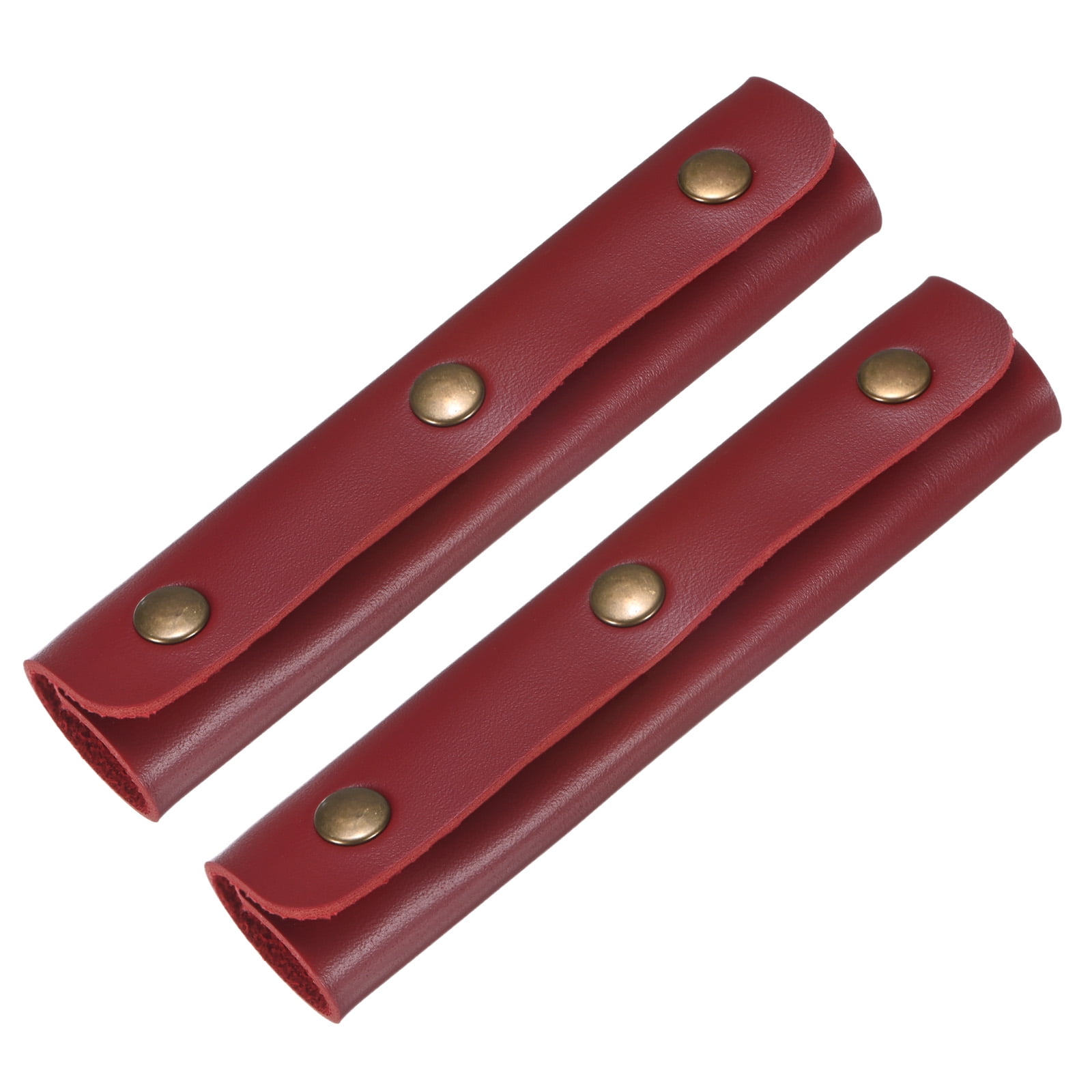 Click here for Uxcell 2pcs Leather Handle Wrap With 3 Metal Clasp... prices