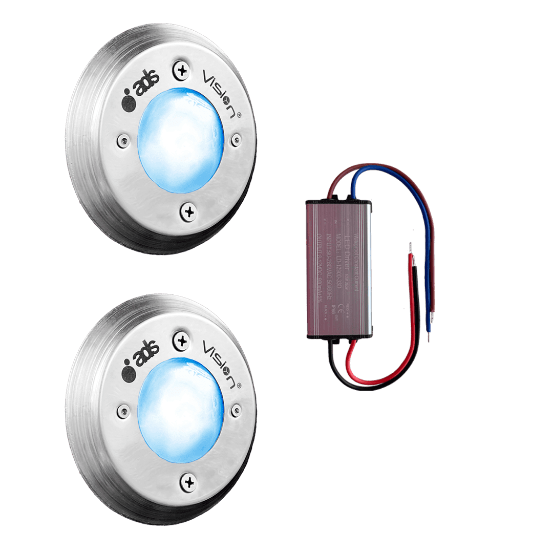 Ads visión - ADS MINI SPA - 2 Lámparas LED sumergibles para alberca ...