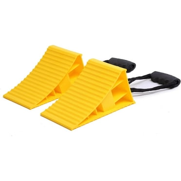 WORGEOUS 1 Pair Wheel Chocks Rubber Chocks Heavy-Duty Wheel Chocks RVs ...