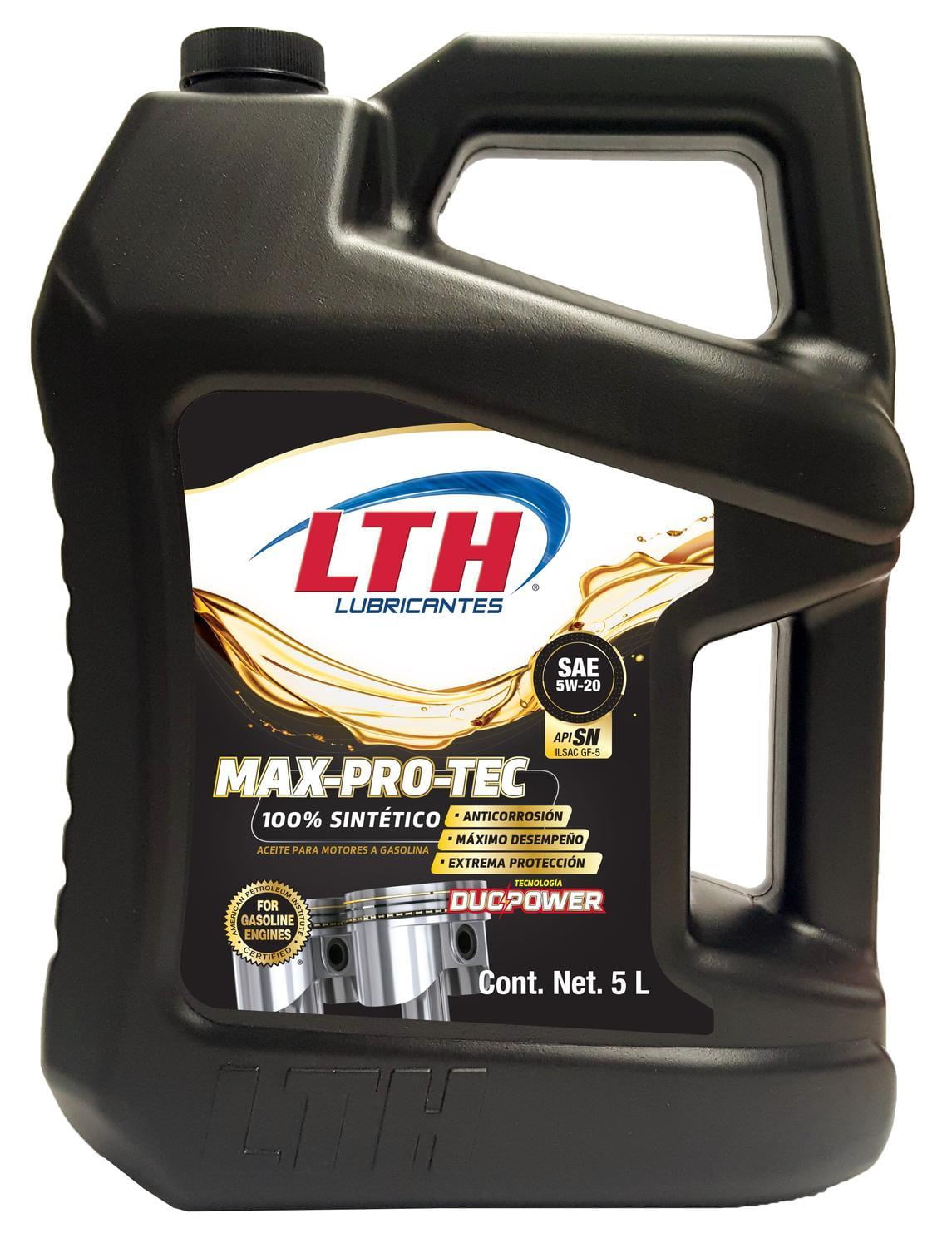 Aceite Motor Sintetico 5w20 Gf-5 LTH Max Pro Tec 5 Litros DUOPOWER ...