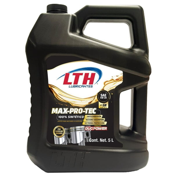 Aceite Motor Sintetico 5w20 Gf-5 LTH Max Pro Tec 5 Litros DUOPOWER | Walmart en línea