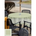 Sage Green Abstract Art Square Outdoor Tablecloth with Umbrella Hole ...