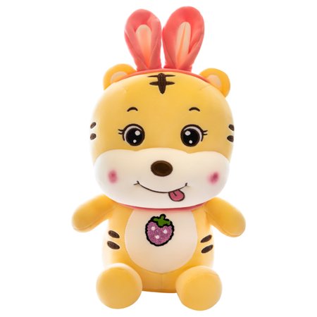 Tiger Plush Toy with Rabbit Ears Cartoon Fiber Cotton Padding Doll Toys ...