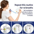 Breathing Exercise Device for Lungs, Deep Breathing Trainer for Adults ...