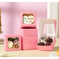 3 ¼" x 3 ¼" x 1 ½" 50PCS Chocolate Truffle Boxes for 4，Cookies Boxes ...