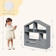 2-Tier Kids Bookshelf, Toy Storage Organizer with Motion Sensor Light ...