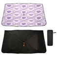 BZSMCE Purple Grape Pattern Car Windshield Foldable Sunshade Umbrella ...