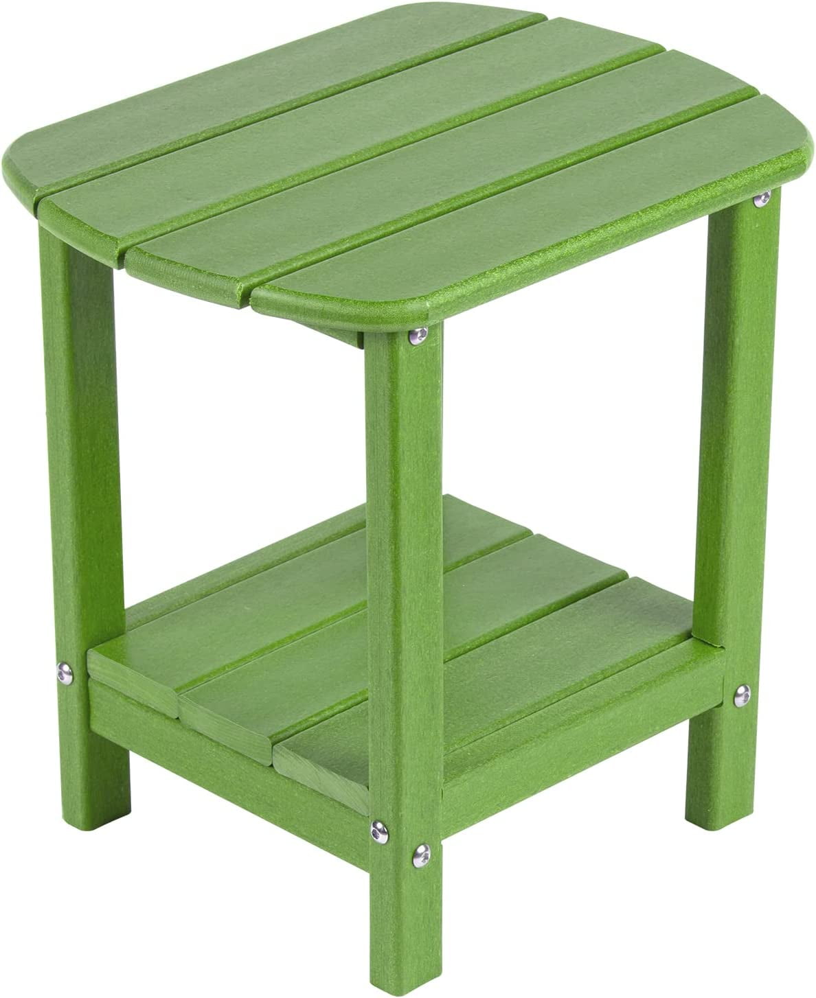 "NALONE Adirondack Outdoor Side Table, 16.5"", HDPE Plastic, Double ...