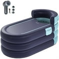 Kaermu, Blue Rubber Portable Inflatable Bathtub - Walmart.com