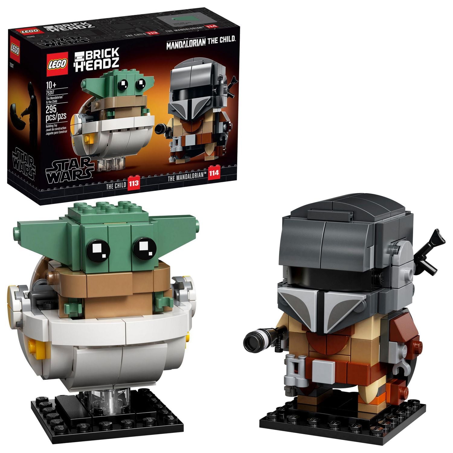LEGO BrickHeadz Star Wars The Mandalorian & The Child 75317 Toy ...