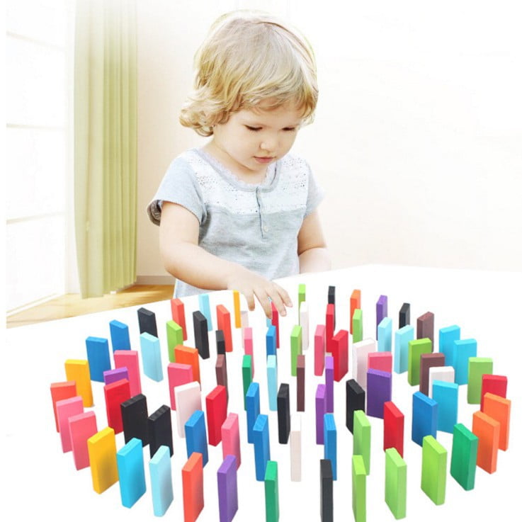 Click here for Unbranded 120-Piece Colorful Wooden Domino Blocks... prices