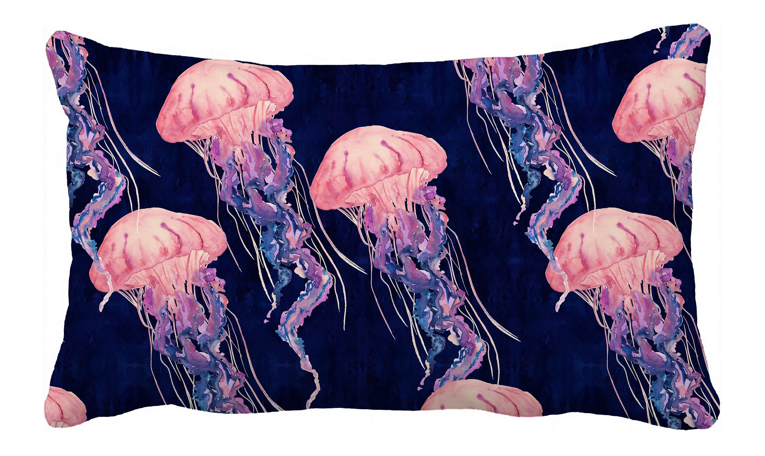 PHFZK Jelly Fish Pillow Case, Tropical Beach Magical Jellyfish Blue ...