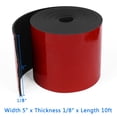 Solid Neoprene Rubber Weather Stripping 5" W X 120" L 1/8" Thick ...