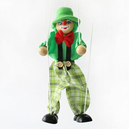 String Puppets Children String Joker Wooden String Clown Toys ...
