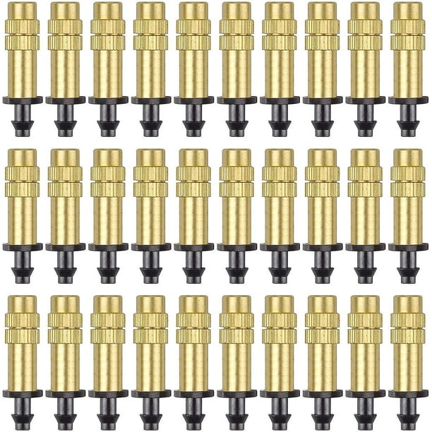 Dww-30 Pieces Ajustable Copper Fogging Sprinklers Drip Irrigation ...