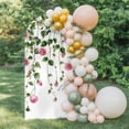 Arch Backdrop 4 Ft, Pink Spring Floral Spandex Stretch Fitted Arch ...