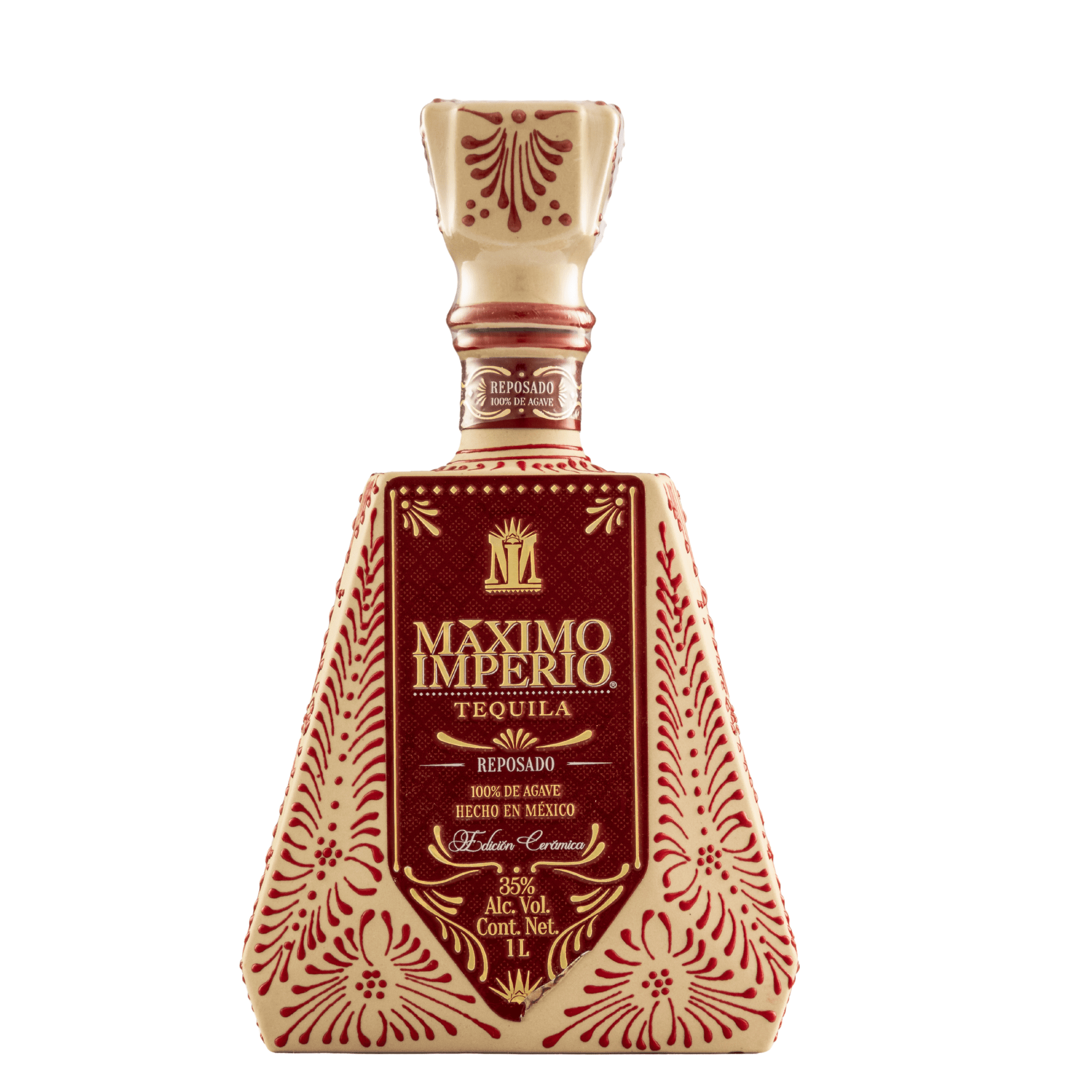 Tequila Máximo Imperio Cerámica Reposado 1000 Ml Máximo Imperio Tequila ...