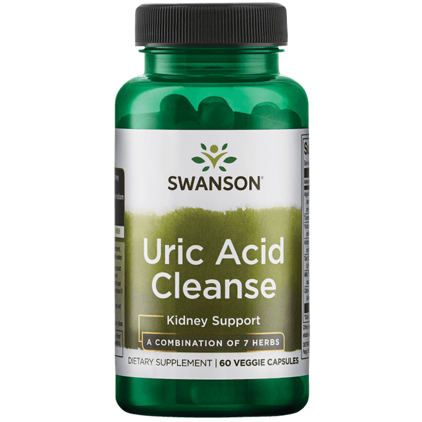 Swanson Uric Acid Cleanse 60 Veggie Capsules - Walmart.com - Walmart.com
