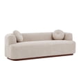 Christopher Knight Home 84.6” Boucle Upholstered Sofa with Rubberwood ...