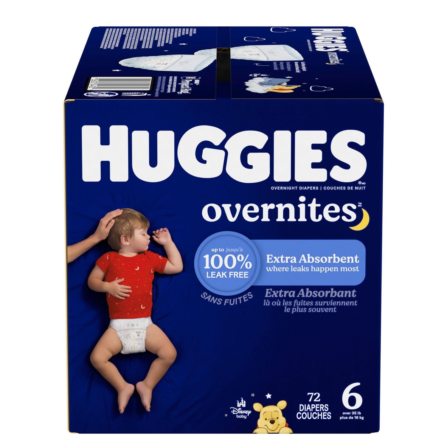 Huggies Overnites Nighttime Baby Diapers, Mega Colossal Pack, Sizes: 4 ...
