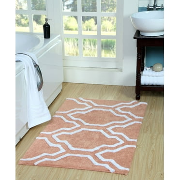 Saffron Fabs Bath Rug 100% Soft Cotton 36 Inch Round 200 GSF Reversible ...
