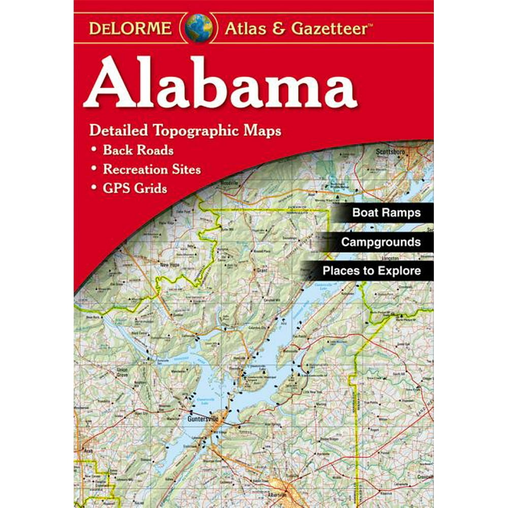 Delorme Alabama Atlas & Gazetteer: 9780899332741 - Walmart.com ...
