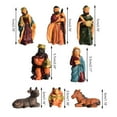 8pcs Birth Of Holy Statue Ornament Gifts Nativity Scene Crafts Resin ...