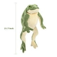 "MorisMos Large 22"" Realistic Green Frog Plush Stuffed Animal Toy ...