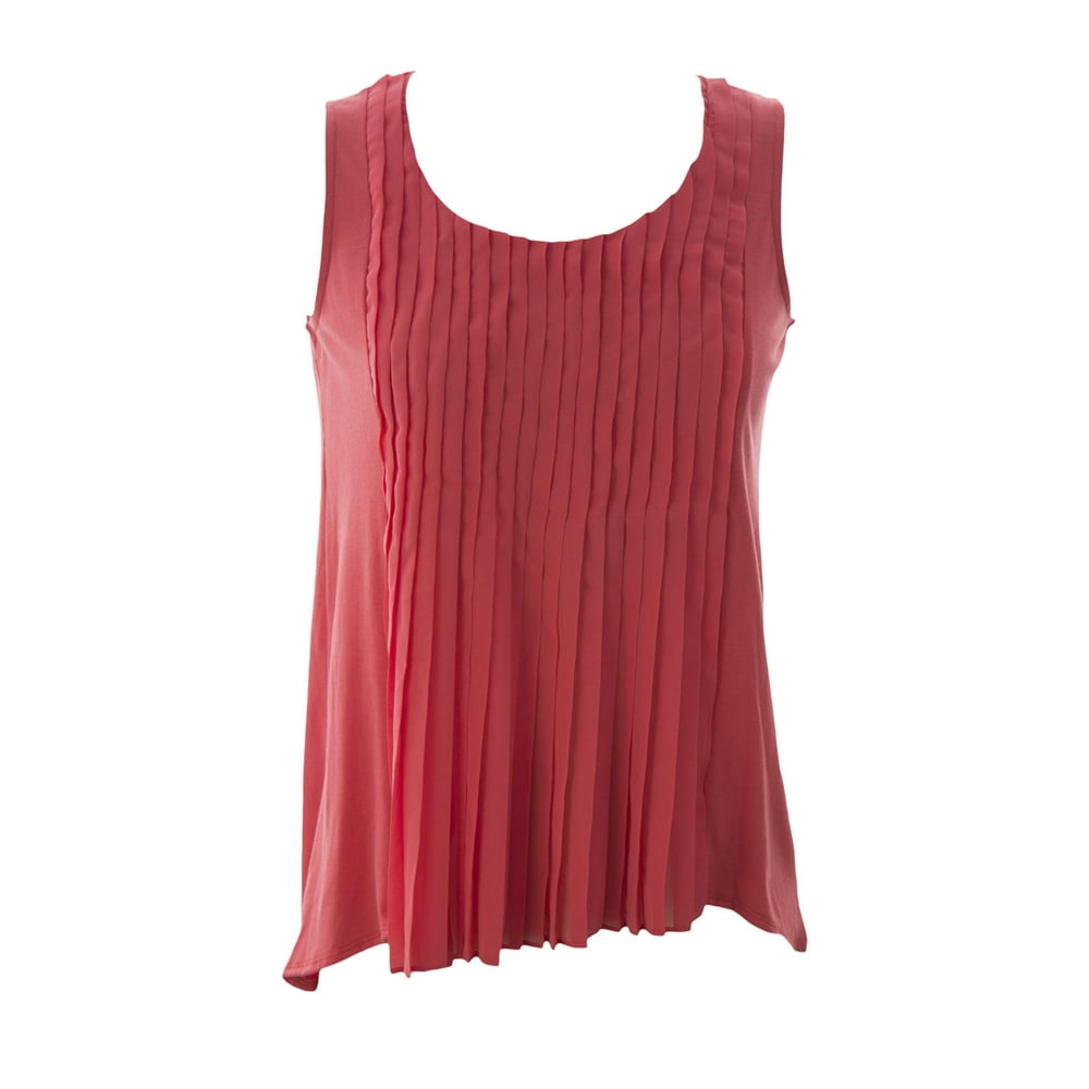 August Silk - August Silk Women's Petite Pleat Front Sleeveless Blouse ... August Silk - August Silk Women's Petite Pleat Front Sleeveless Blouse ...