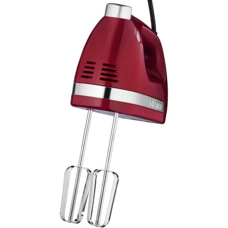 Chefman RJ17-V2 250-Watt 5-Speed Ultra Turbo Power Hand Mixer, Red ...