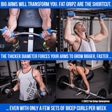 Free Shipping! Fat Gripz Blue Fat Gripz Pro 2.25 Inch Outer Diameter ...