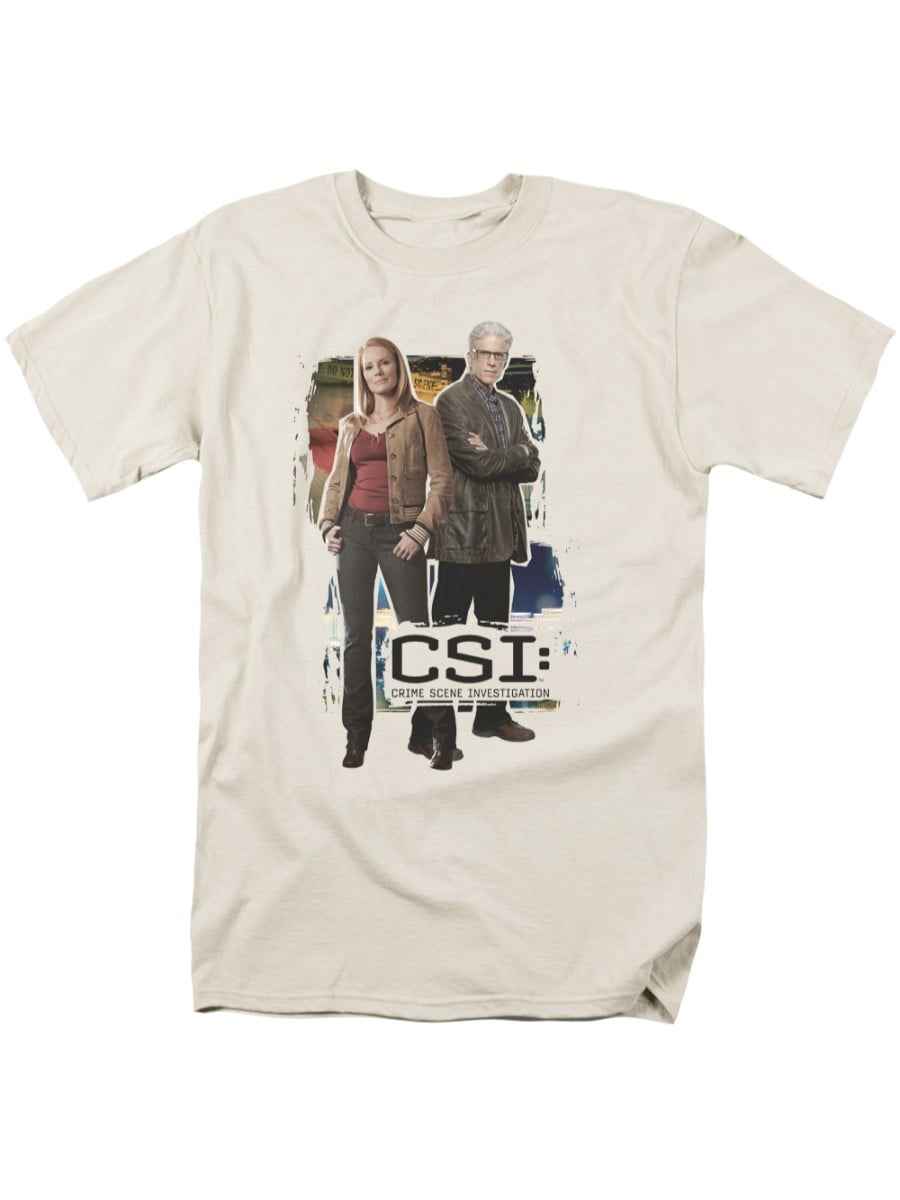 CSI TV Show CBS Back To Back Adult T-Shirt Tee - Walmart.com