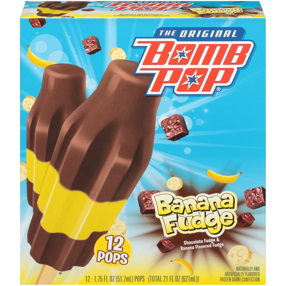 Bomb Pop Banana Fudge Ice Pop , 12pk - Walmart.com - Walmart.com