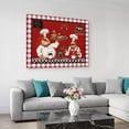 Chefs Canvas Print Wall Art, Food Coffee Cookies Steak Red Plaid Wall ...