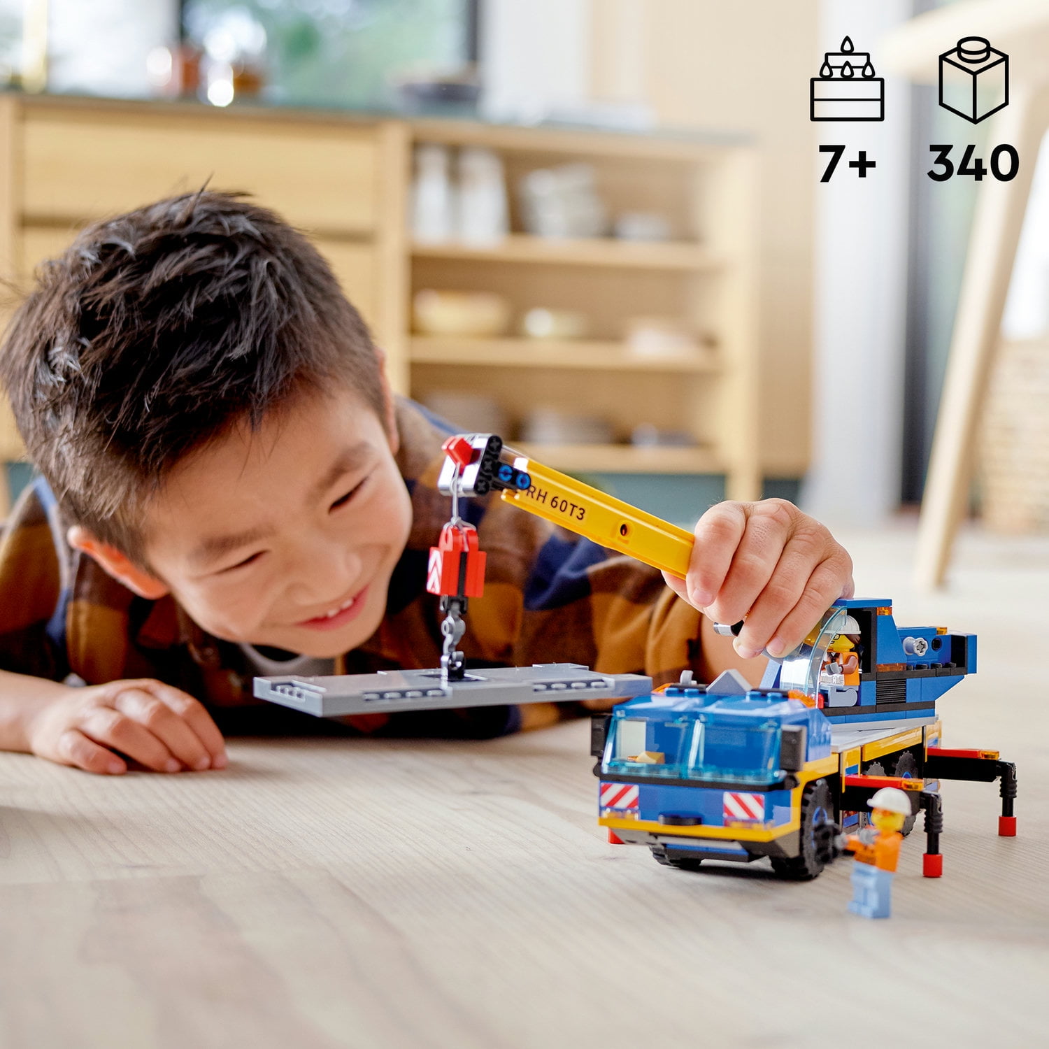Buy LEGO City Mobile Crane 60324 Building Kit; Toy Construction Vehicle ...