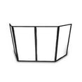 Pyle PDJFAC12 24.2 x 48 x 46 Inch DJ Booth Stand Cover Screen Scrim ...