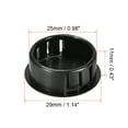 5pcs Mounting 25mm x 11mm Black Nylon Round Snap Panel Locking Hole ...
