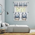 Blue Crab Kitchen Curtains Set for Windows, Ocean Coral Curtains ...