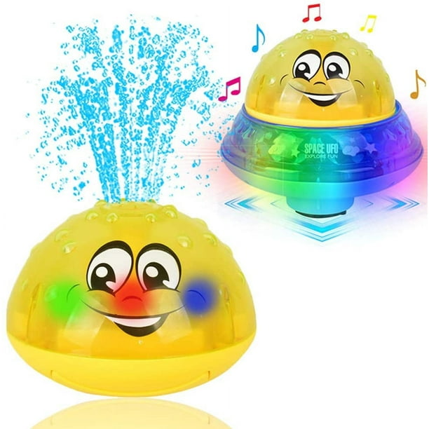 Bath Toys, 2 In 1 Squirt Spray Water Toy LED Light Up Float Toys ...