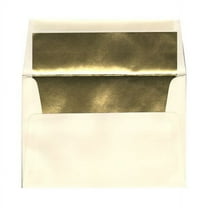 JAM Paper A8 Foil Lined Invitation Envelopes, 5 1/2 x 8 1/8, White with ...