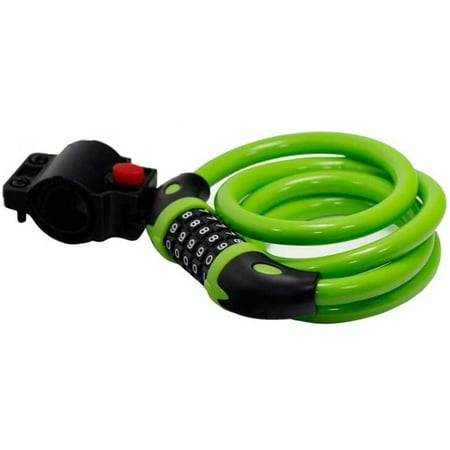 High Security Bike Lock with Resettable 5-Digit Combination, 1.2m x ...