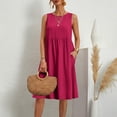 Beach Dresses for Women Casual Sleeveless Sundresses Plus Size Fashion ...