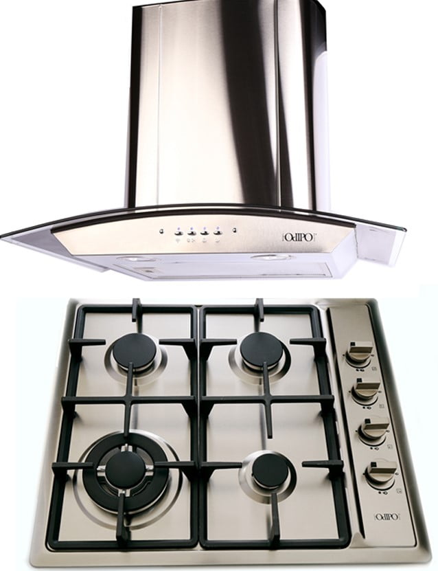 Campana Pared ODIPO Marex Vulcano 60 CMS Cristal Curvo Tipo Pared Contr ...