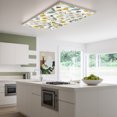 2 Pcs Summer Daisy Fluorescent Light Covers White Yellow Flower Bee ...
