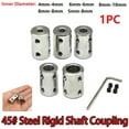 1set 4mm/5mm/6mm/8mm/10mm Rigid Shaft Coupling Motor Connector Sleeve #45 Steel - Walmart.com