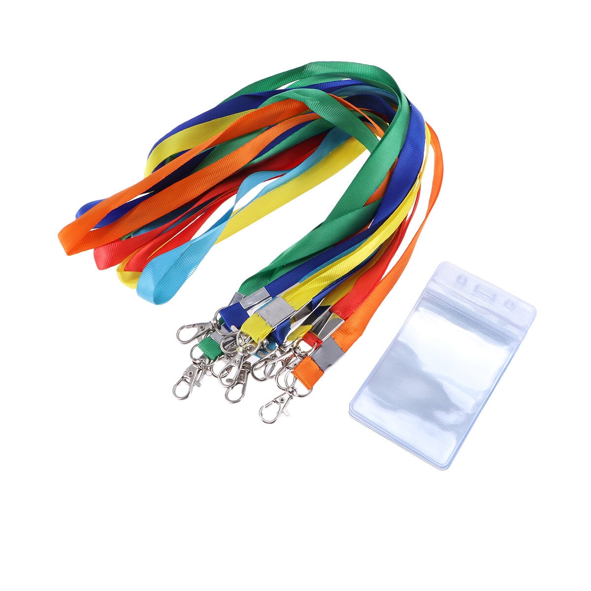 Holder Badge Id Lanyard Cover Transparent Leather Card Holders Badges ...